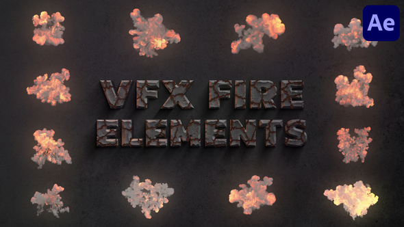 VFX Fire Elements for After Effects, After Effects Project Files | VideoHive